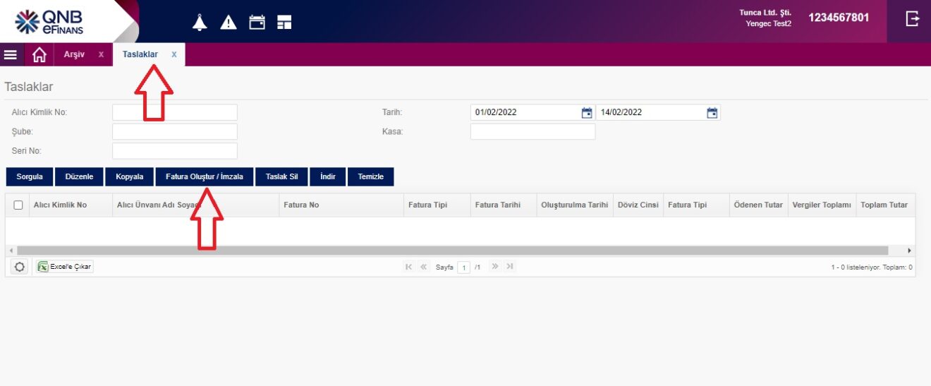 QNB eFinans e-Arşiv Fatura Rehberi